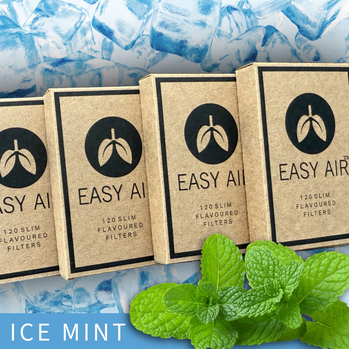 120 Ice Mint Flavoured Filters – Easy Air